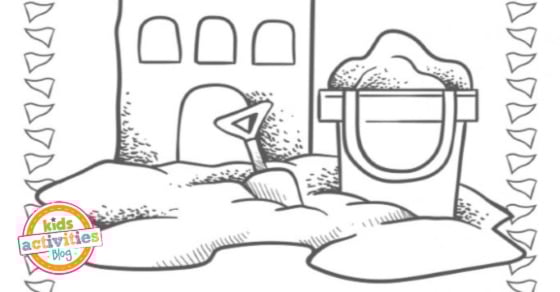 Free Beach Coloring Page Printable | Kids Activities Blog