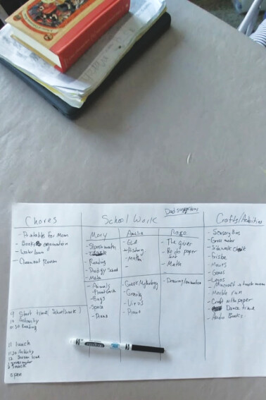 12+ Moms Share Stuck at Home Schedule for School & Play Kids Activities ...