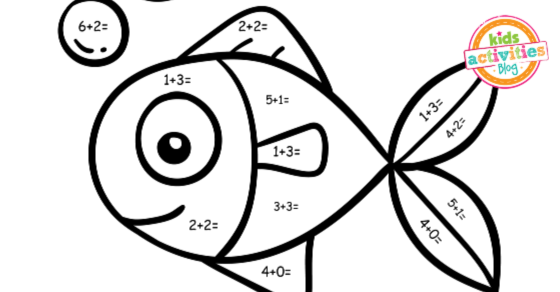 Free Addition Color by Number Printable | Kids Activities Blog