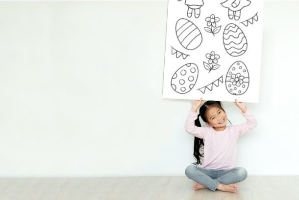 Free Easter Printable Coloring Page Poster | Kids Activities Blog