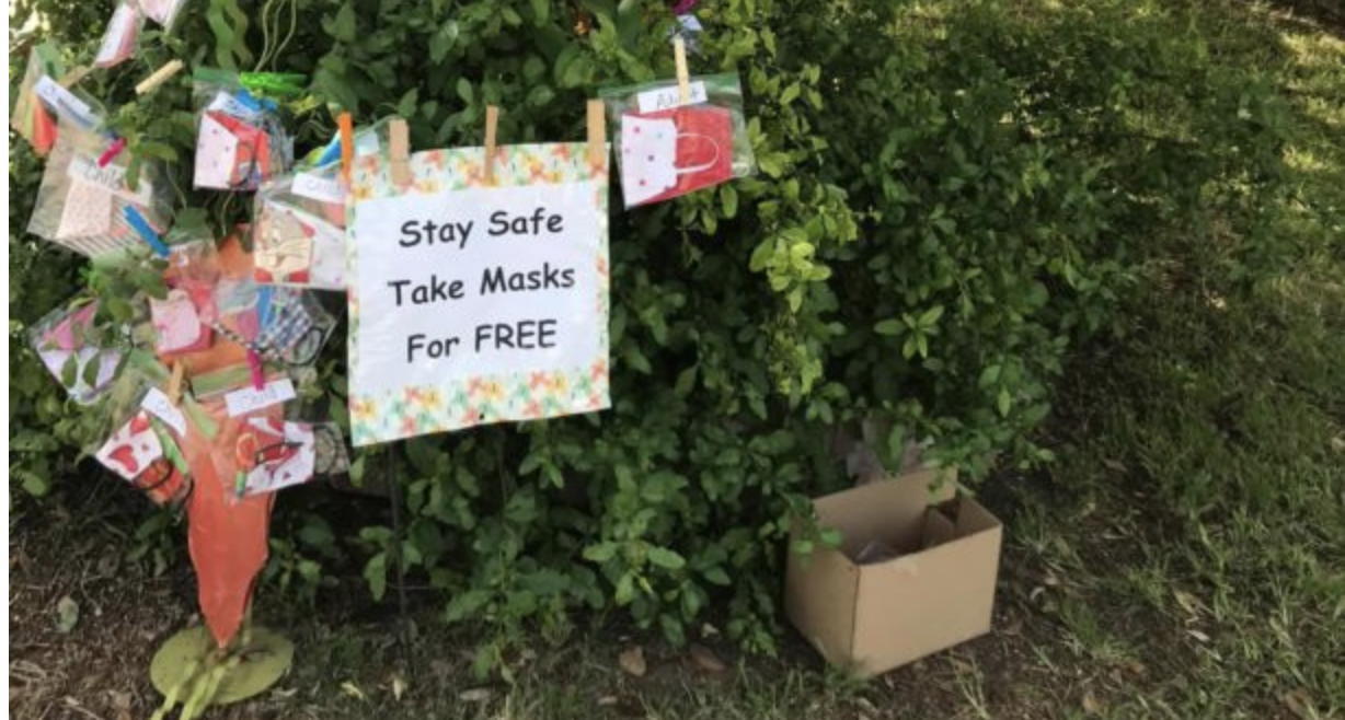 People Are Making Masks and Hanging Them On Trees For Free To Share ...