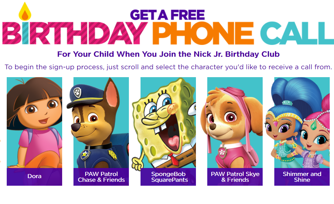 Your Kids Can Get a Free Birthday Call From Their Favorite Nickelodeon Characters | Kids ...