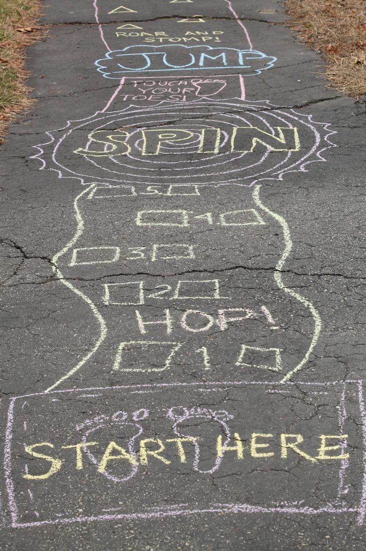 How to Make a Chalk Walk for Your Neighbors to Play On Kids Activities Blog