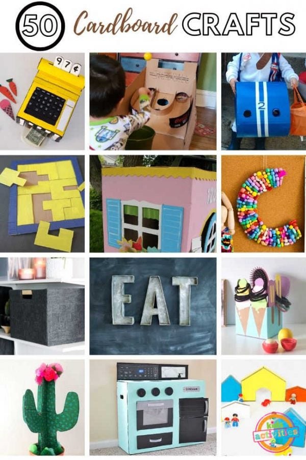 Too Many Cardboard Boxes?? Here Are 50 Cardboard Crafts To Make ...