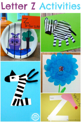 20+ Letter Z Crafts & Activities - Preschoolers Learn the Alphabet ...