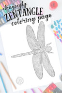 Intricate Dragonfly Zentangle Coloring Page Kids Activities Blog