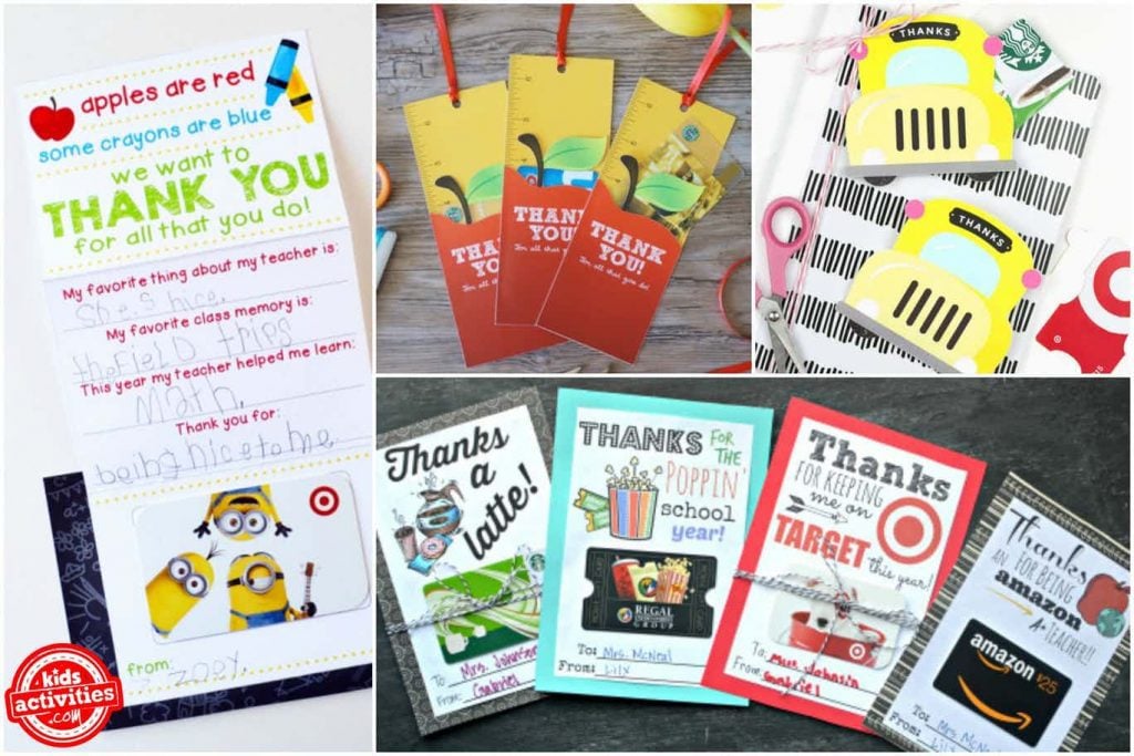 Teacher Appreciation Gift Card Holders You Can Print NOW | Kids ...