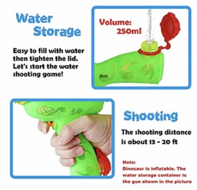 You Can Get An Inflatable Dinosaur Water Blaster For A Roaring Good ...