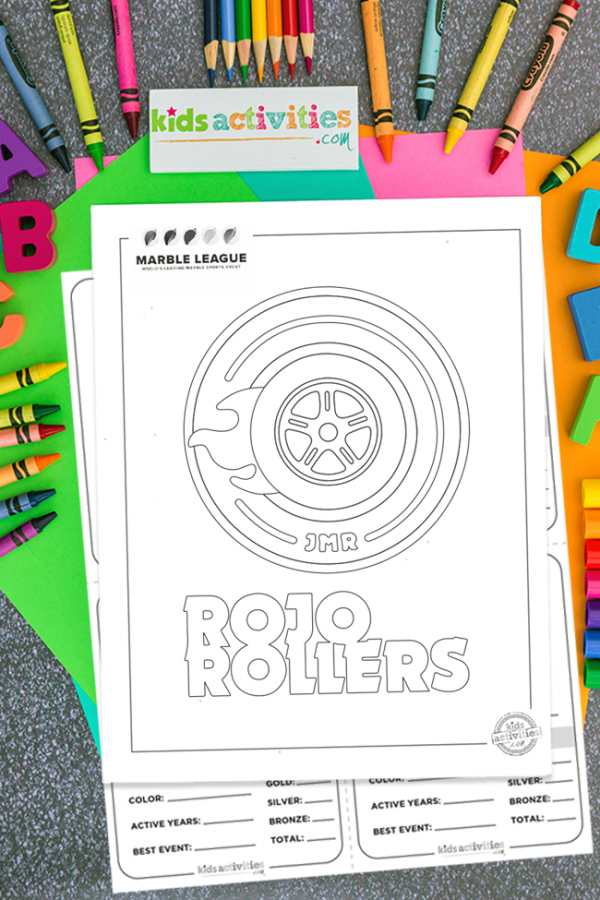 Marble Runs: Rojo Rollers Marble Racing Team Free Printable Pack | KAB