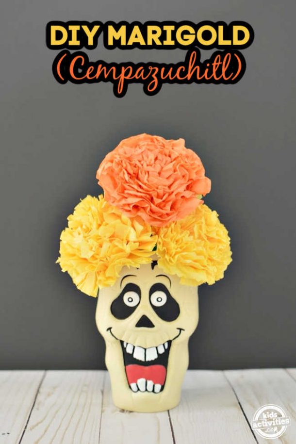 DIY Marigold (Cempazuchitl) For Day Of The Dead Using Tissue Paper ...