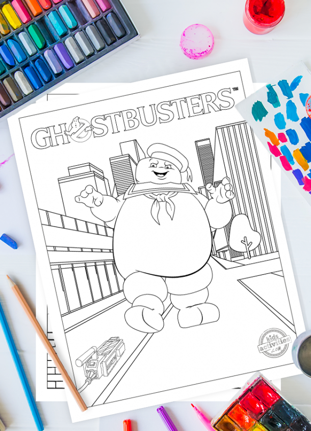 Ghostbusters free printable coloring pages for kids Kids Activities Blog