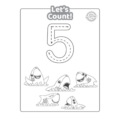 Free Shark Week Math Printable Activities for Preschoolers | Kids ...
