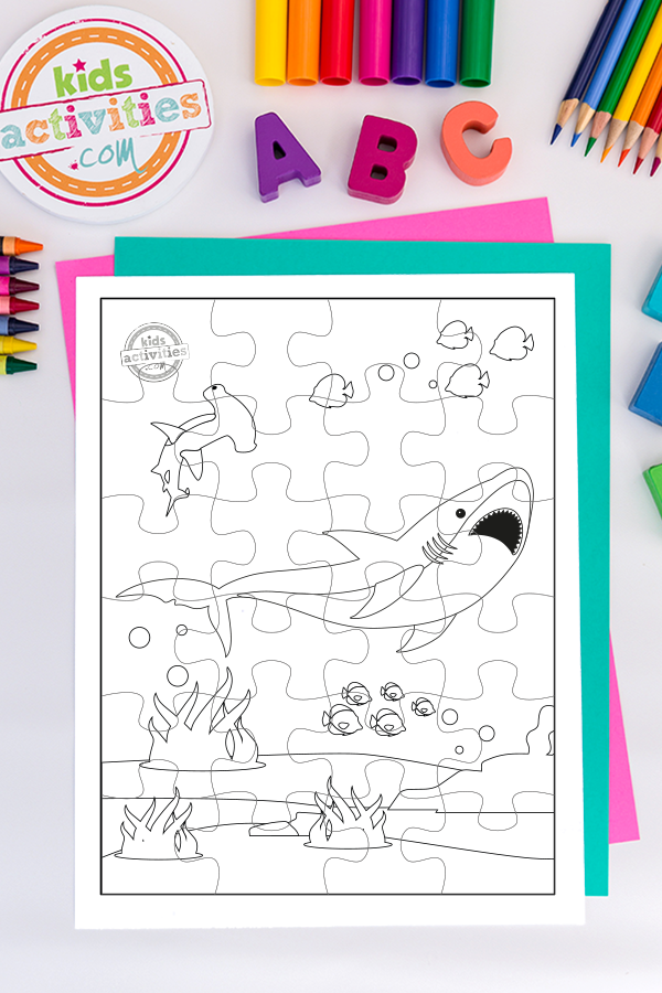 Shark Week 2021 - Kids Shark Activities, Shark Crafts & Coloring Pages