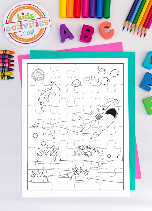 Super Fun Shark Week Printable Puzzles For Kids | Kids Activities Blog