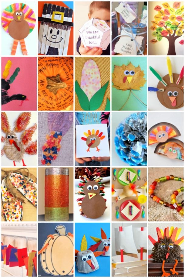50+ Best Collection of Thanksgiving Crafts for Kids: Classroom & Home