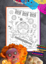 Free Printable Puzzle for Kids to Celebrate Day of the Dead | Kids ...