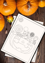 Free Printable Halloween Candy Coloring Pages For Kids