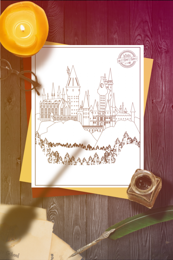 Harry Potter Hogwarts Coloring Page (Free Printables) Kids Activities Blog