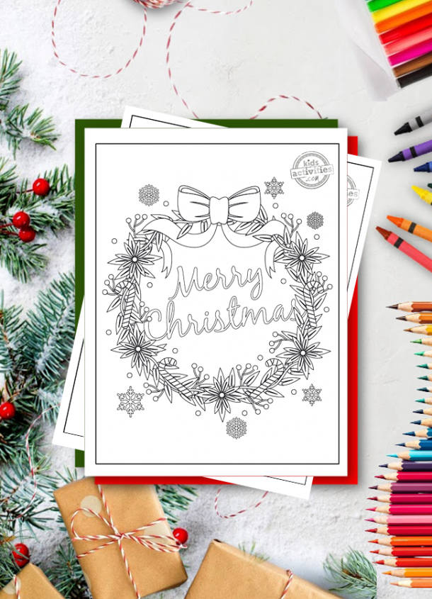 These Free Merry Christmas Coloring Pages Are Just Too Cute | Kids ...