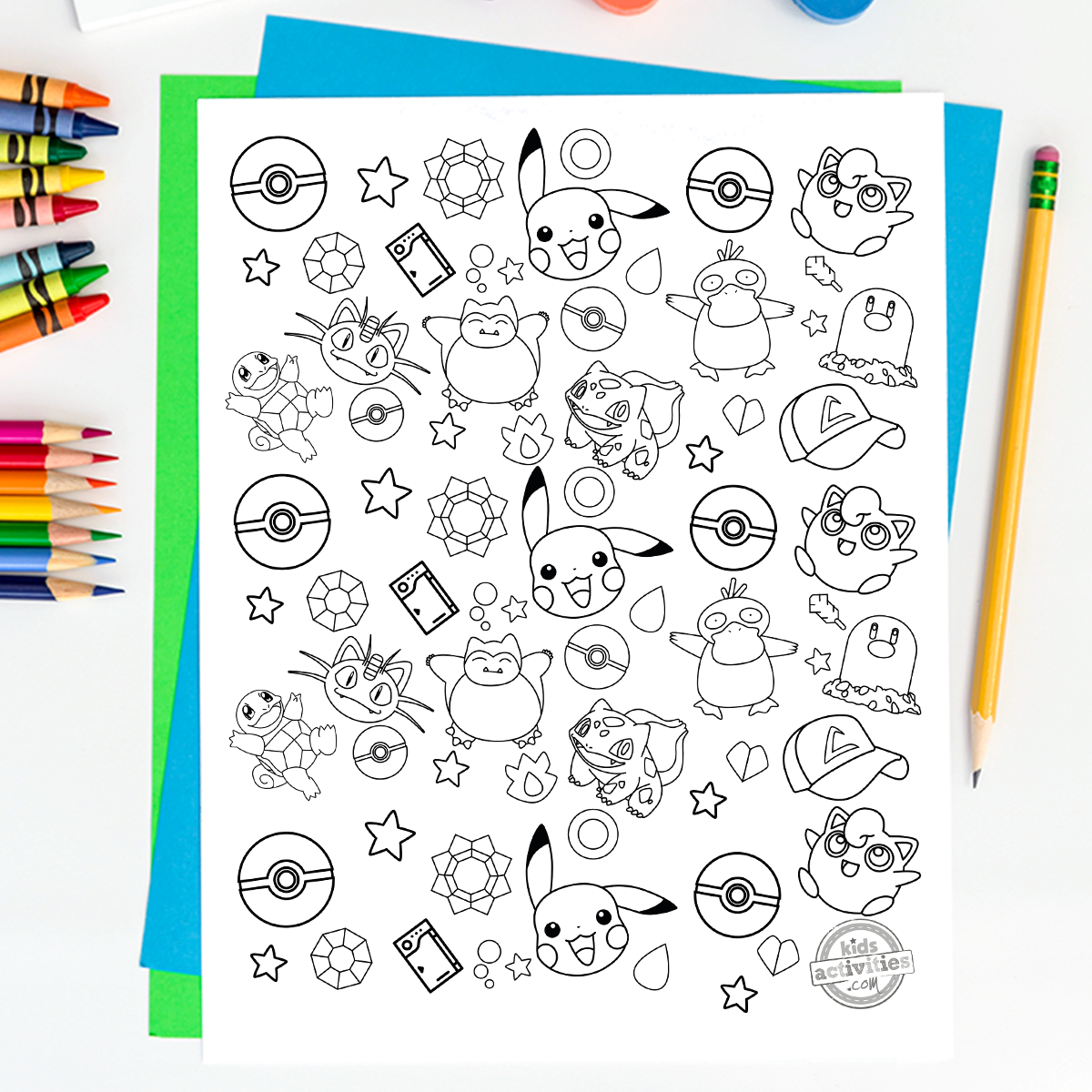 The Best Pokémon Doodles Coloring Page (Free!)