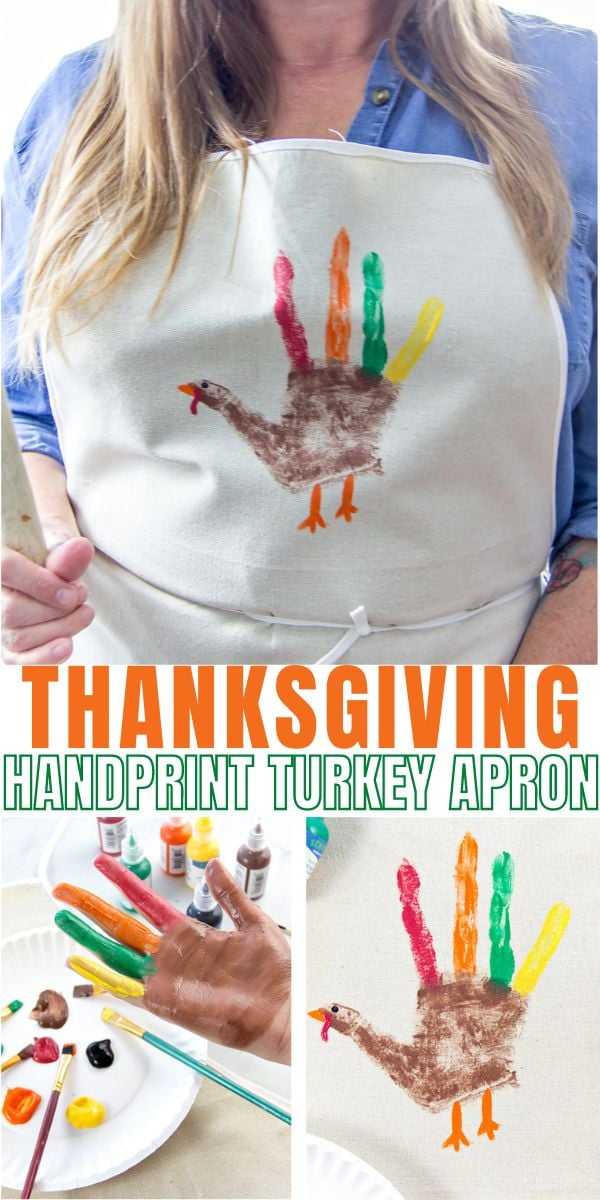 Easy Turkey Handprint Thanksgiving Apron Craft for Kids • Kids ...