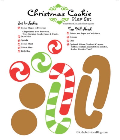 Cutest Christmas Cookie Baking & Decorating Printables Set | Kids ...