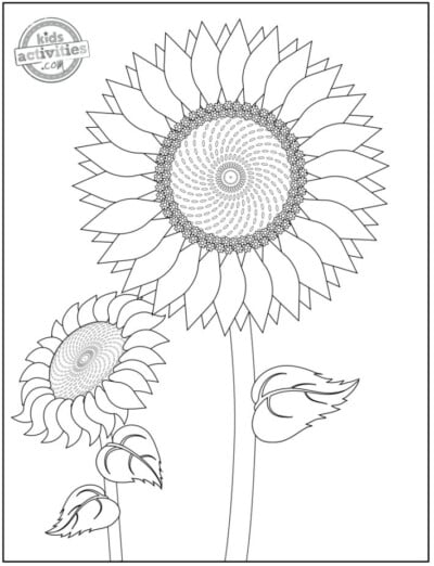 Printable Flower Coloring Pages For Kids - Kids Activities Blog
