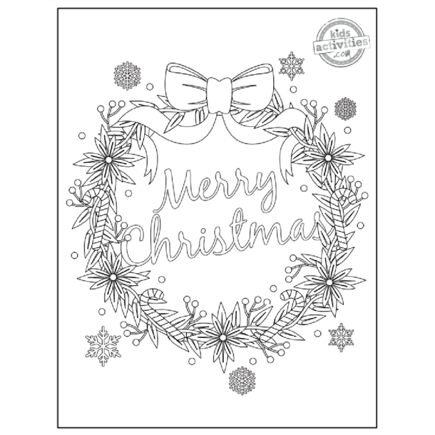These Free Merry Christmas Coloring Pages Are Just Too Cute | Kids ...