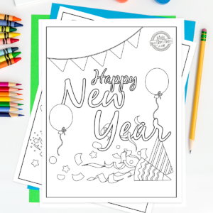 22 New Years Eve Coloring Pages and Worksheets to Ring in the New Year ...