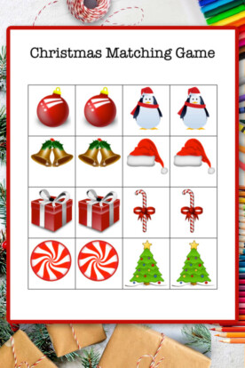 Fun Free Printable Christmas Matching Game | Kids Activities Blog