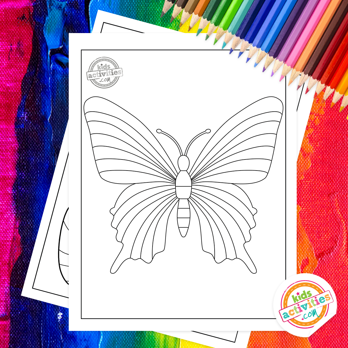Download the Cutest Rainbow Butterfly Coloring Pages