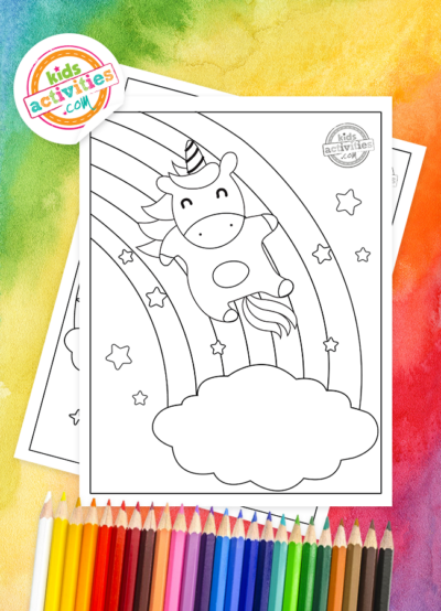 Awesome Unicorn Rainbow Coloring Pages | Kids Activities Blog