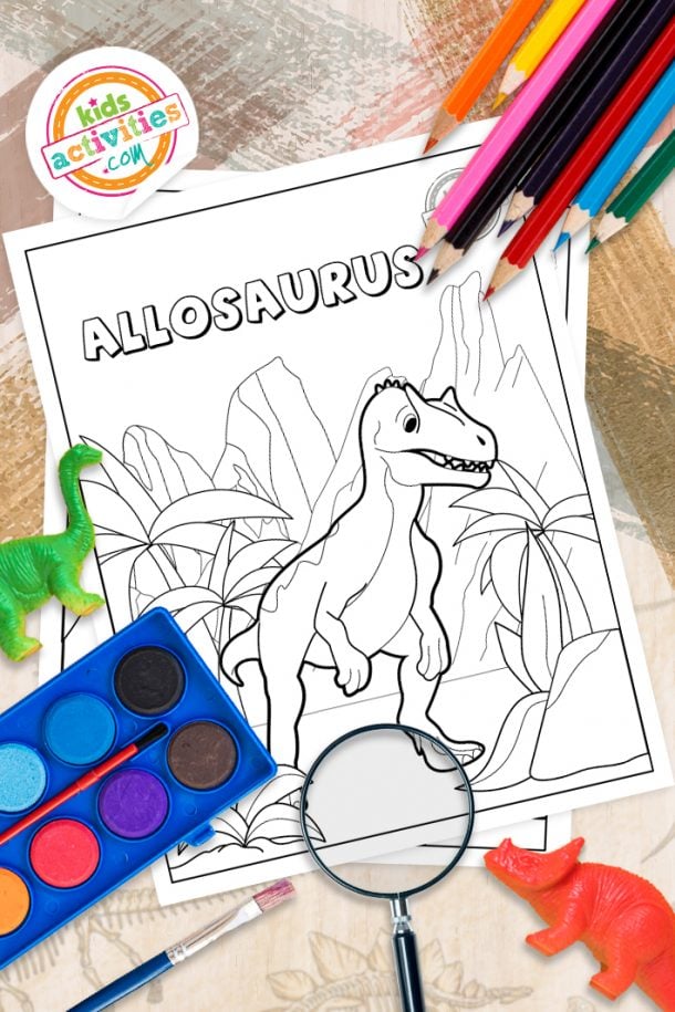 Coolest Allosaurus Coloring Pages Ever | Kids Activities Blog