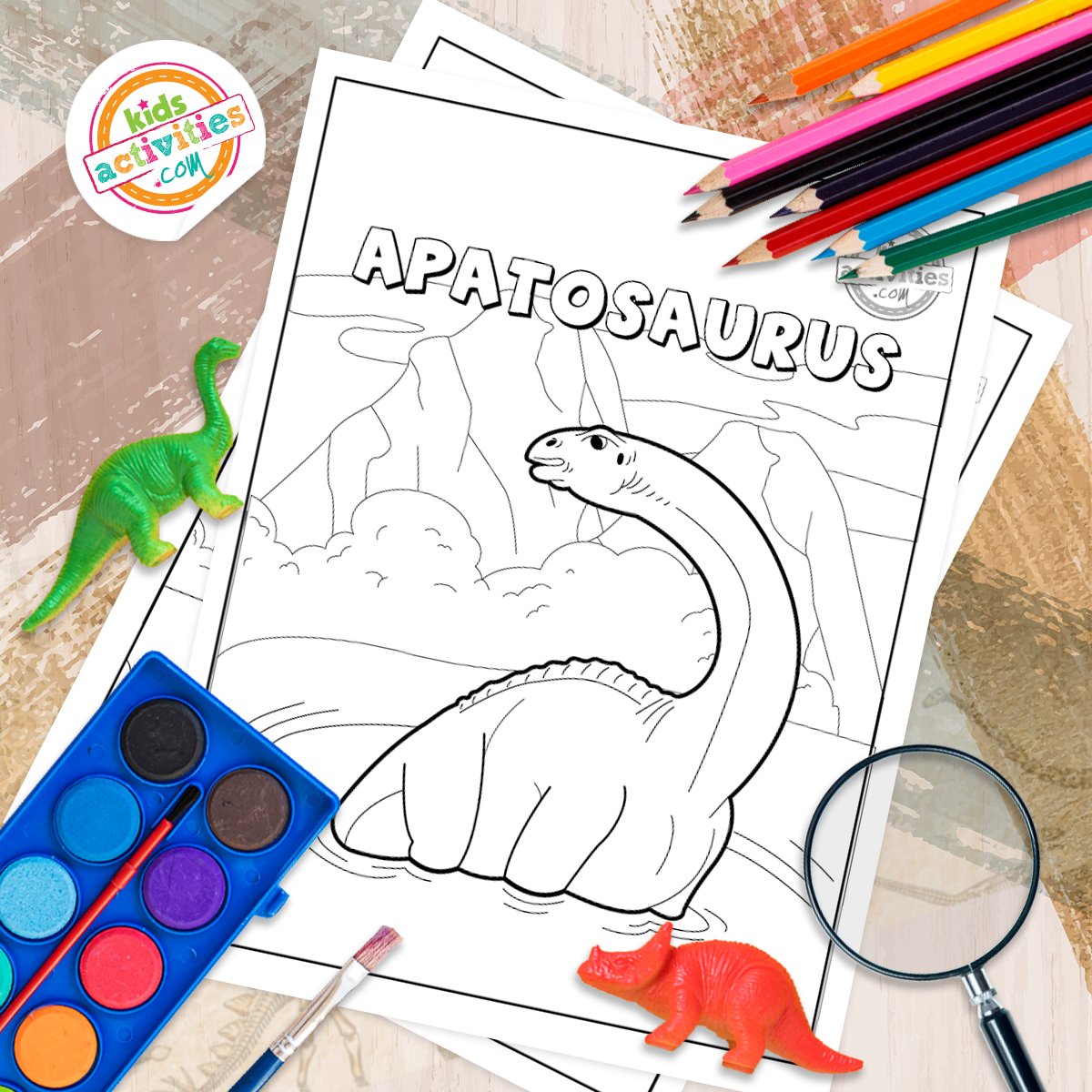 Best Apatosaurus Dinosaur Coloring Pages | Kids Activities Blog