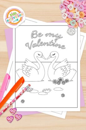 Preschool Valentine Coloring Pages to Print & Color | Kids Activities Blog