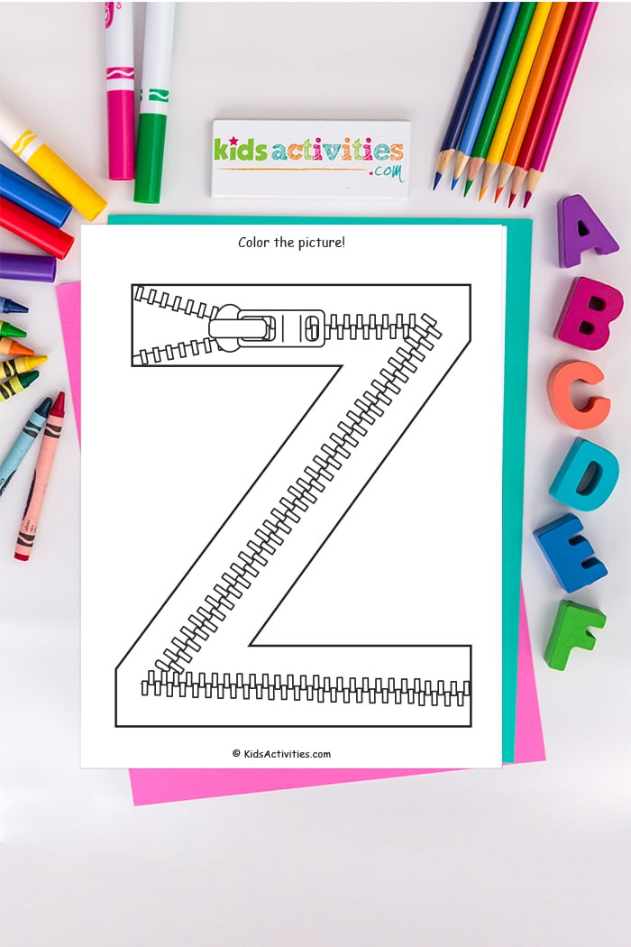 Letter Z Coloring Page | Kids Activities Blog – ParentingBest.com