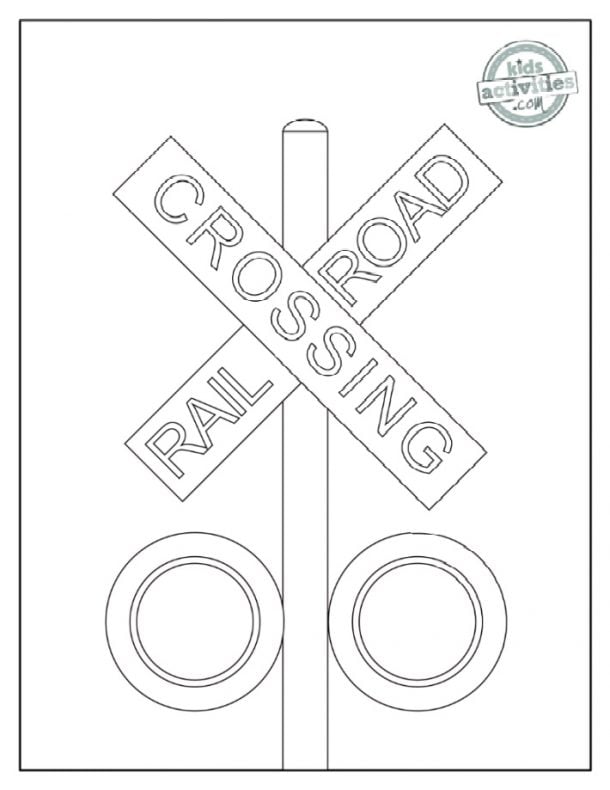 7 Free Printable Stop Sign & Traffic Signal and Signs Coloring Pages ...