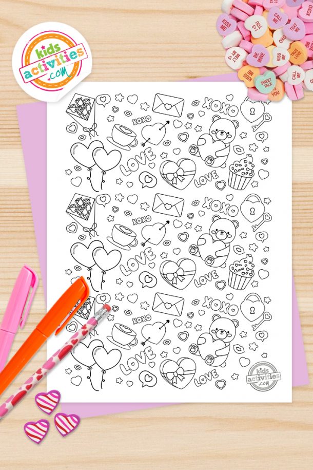 I Heart These Adorable Free Valentine Doodles You Can Print & Color ...