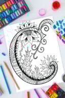 Zentangle Letter S Design - Free Printable | Kids Activities Blog