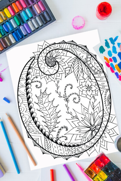 75+ Beautiful Zentangle Art Patterns & Designs: Relaxing Coloring Pages