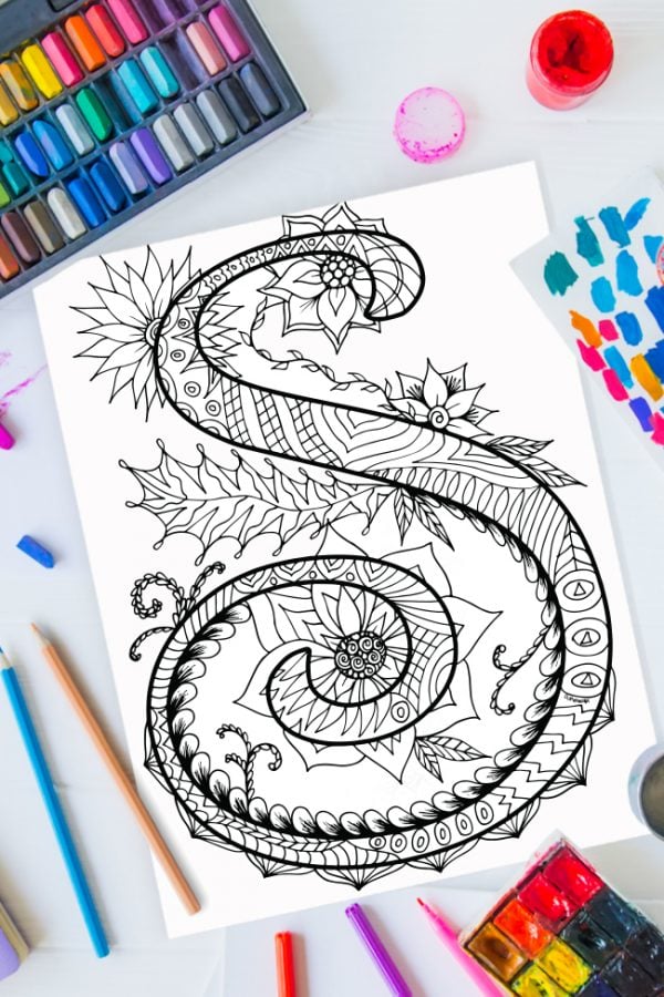 75+ Beautiful Zentangle Art Patterns & Designs: Relaxing Coloring Pages