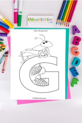 Easy Alphabet Printable Chart Coloring Pages | Kids Activities Blog