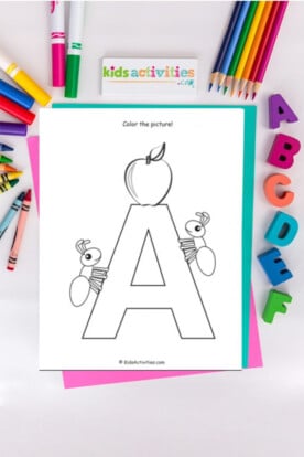 Easy Alphabet Printable Chart Coloring Pages | Kids Activities Blog