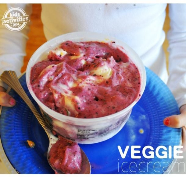 Veggie Blender Ice Cream "Recipe" | Kids Activities Blog