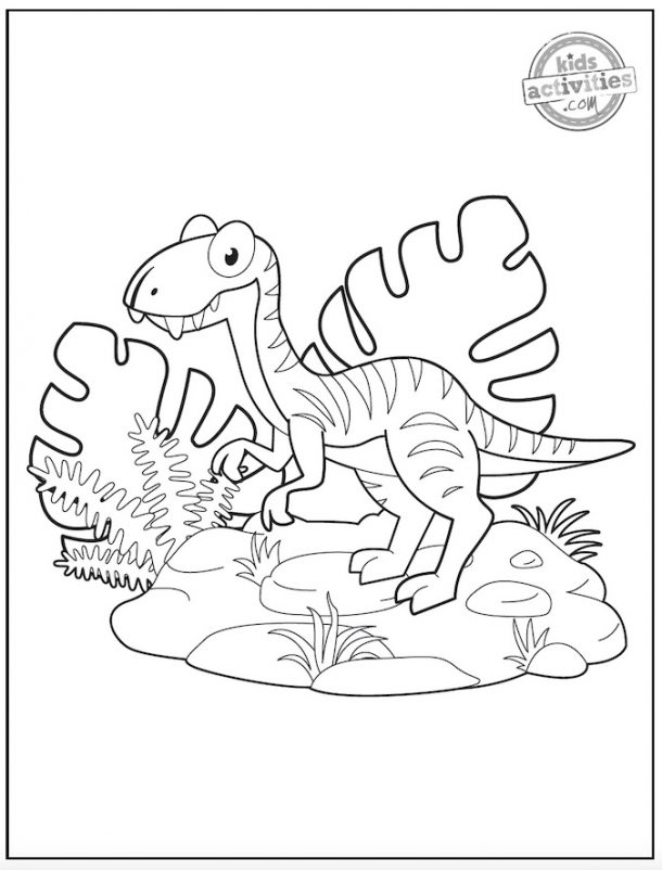 Printable Velociraptor Dinosaur Coloring Pages | Kids Activities Blog