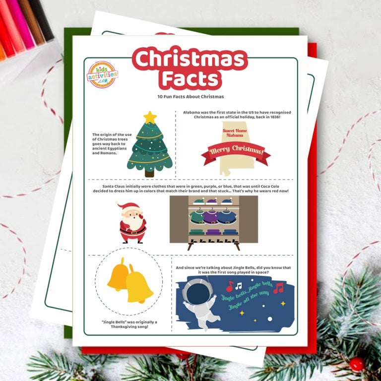 10 Fun Christmas Facts for Kids You Can Print | Kids Activities Blog