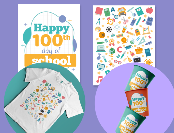Easy 100 Days of School Ideas: Shirt Designs - Kids Activities Blog