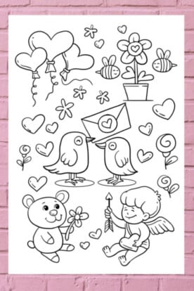 I Heart These Adorable Free Valentine Doodles You Can Print & Color ...