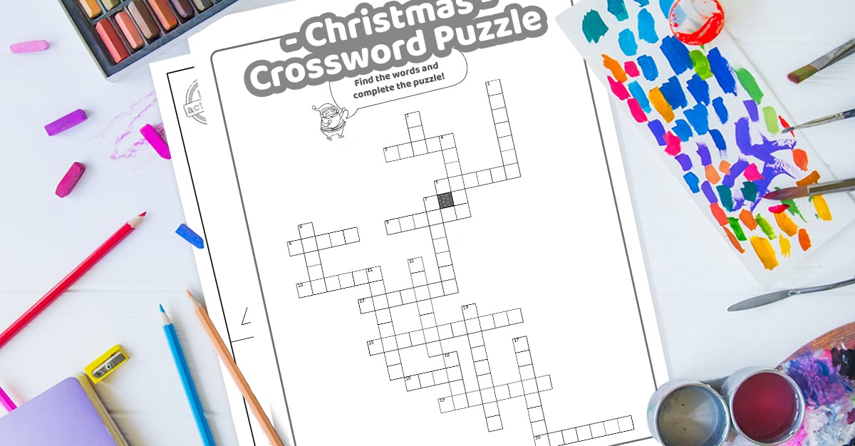 Christmas Crossword Puzzles for Kids |Kids Activities Blog
