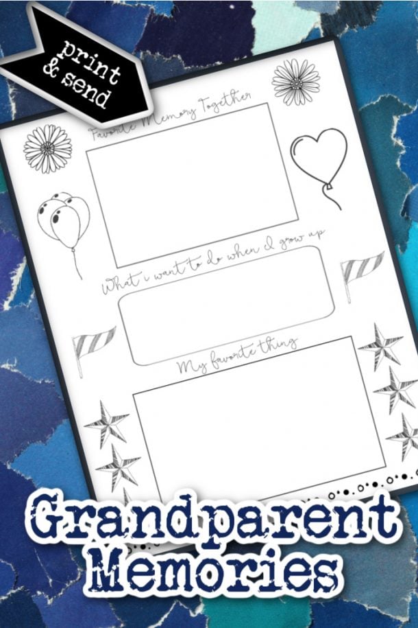 Connect with Grandparents with this Printable Memories Page | Kids ...